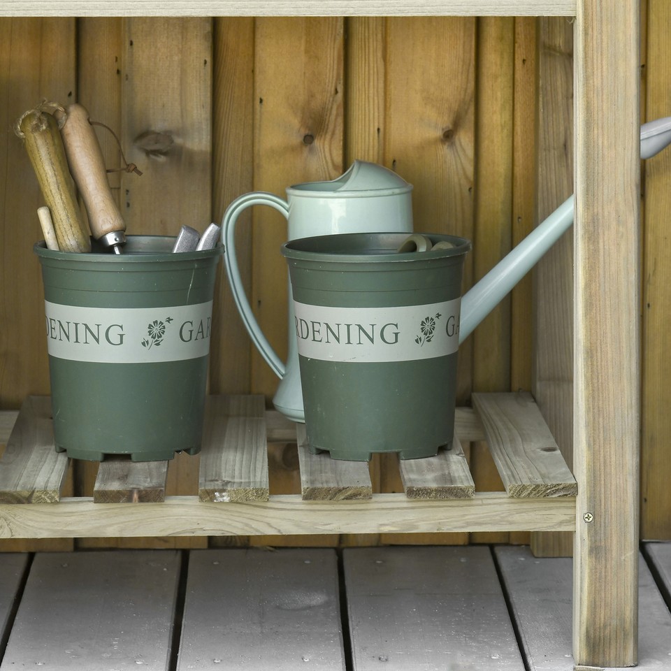 Raised Garden Bed Elevated Wooden Planter Box with Legs and Storage ...