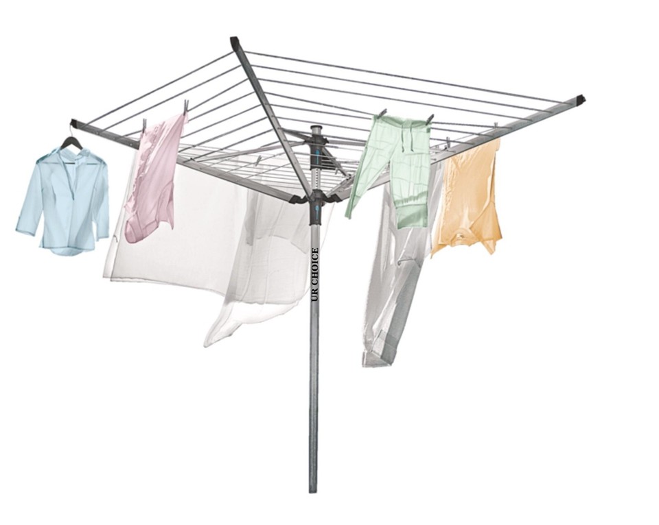 4-Arm Rotary Airer: Outdoor Clothes Dryer for Garden - Heavy Duty ...