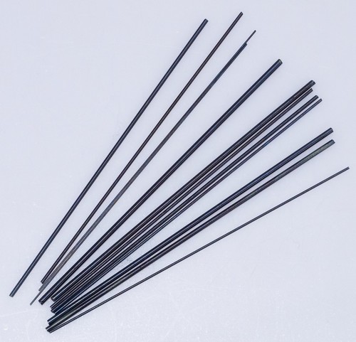 11 Assorted Tempered Blue Steel Wire Pivots Clock Repair Pivot Pinions ...