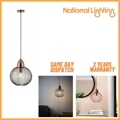 TESLA E27 LED Pendant Ceiling Light Dimmable Caged Lights for Indoor ...