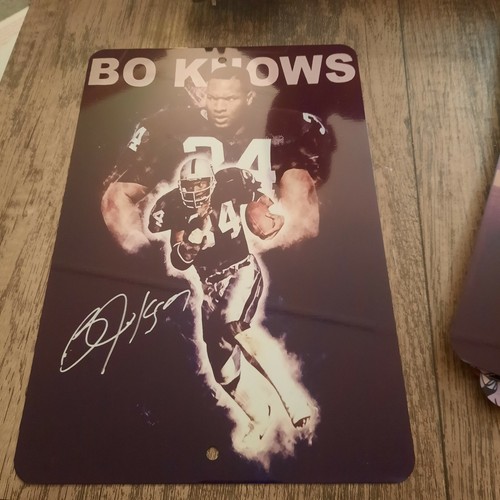 Bo Knows Football #34 Jackson Raiders 8x12 Metal Wall Sign | eBay