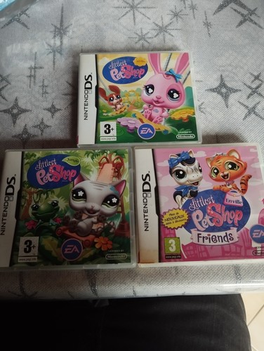 Lot LITTLEST PET SHOP JARDIN, En Ville, Jungle, Nintendo DS 3DS ...