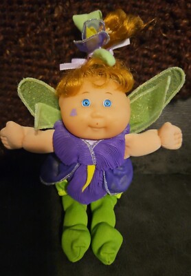 Vintage Cabbage Patch Kids Doll Iris Garden Fairy 1995 Purple and Green ...
