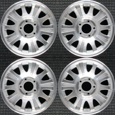 2000-2004 Ford Expedition Machined w/ Silver Pockets 17" OEM Wheel Set ...