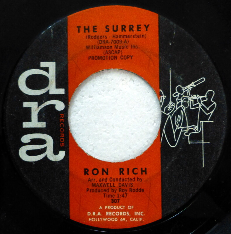 RON RICH The Surrey/Lonely Boy 45 DRA teen/pop VG+ Ct 2892 | eBay Australia