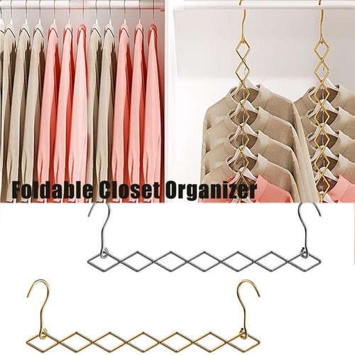 Multi-port Clothes Hanger Space Saving Closet Organizer Portable Hooks ...