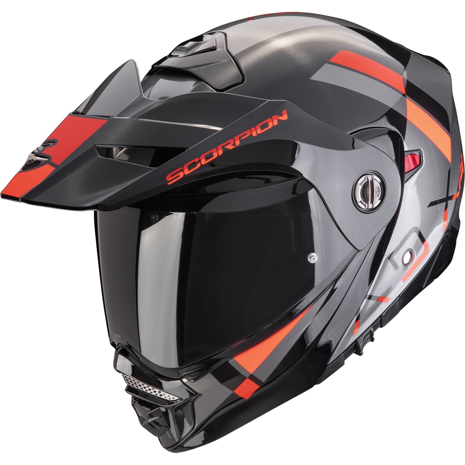 Scorpion Motorcycle Helmet L - ADX 2 Galane Flip-Up Helmet - Silver ...
