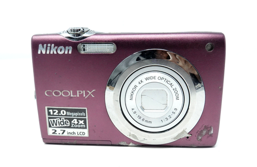 Nikon Coolpix S3000 Compact Plum Purple Digital Camera FOR PARTS ...