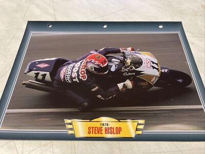 Steve Hislop Pilota Corsa Scheda Porta Carte Motocicletta Morso ...