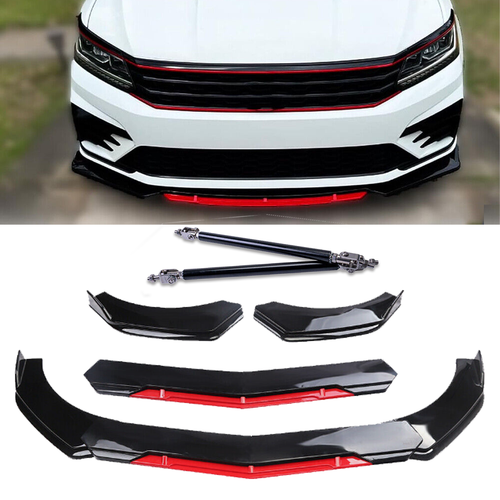 For VW Golf GTI MK5 MK6 MK7 Front Bumper Lip Splitters Spoiler Black ...