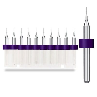 Carbide Micro PCB Drill Bit Set 50pcs 1/8 Shank 0.25-3.0mm For PCB ...