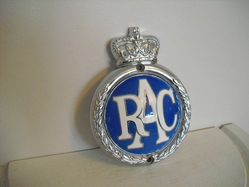 Superb 1960s "RAC" Full Members Car Badge,Chromed Metal & Enamel,Not ...