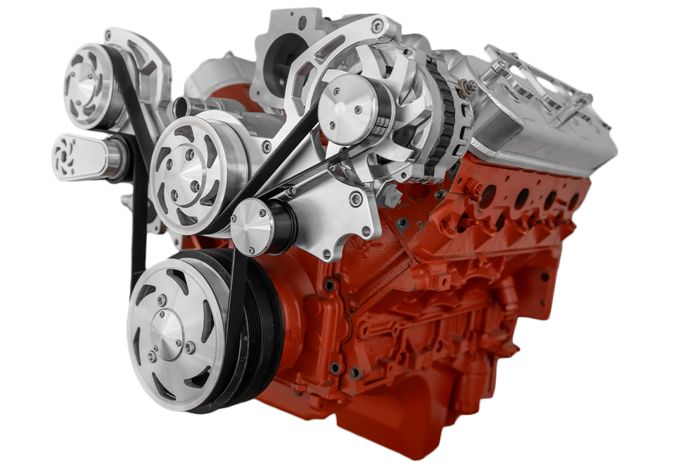 Chevy LS LS1 LS2 LS3 Serpentine Pulley Kit Alternator Only Camaro Style ...