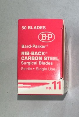 Bard Parker #11 Carbon Steel Surgical Dental Scalpel Blade, 50/PK ...