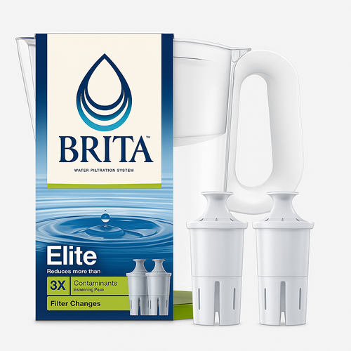 Brita Elite 10-Cup Pitcher + 2 Filters 1 Pack New | eBay