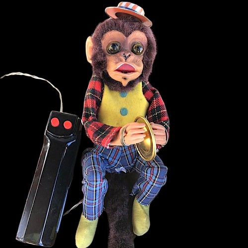 Vintage Battery-operated Jocko Monkey Cymbal Clapping Chimp/Monkey Toy ...