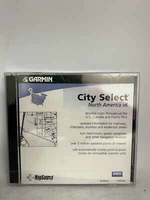 MapSource - City Select North America | eBay
