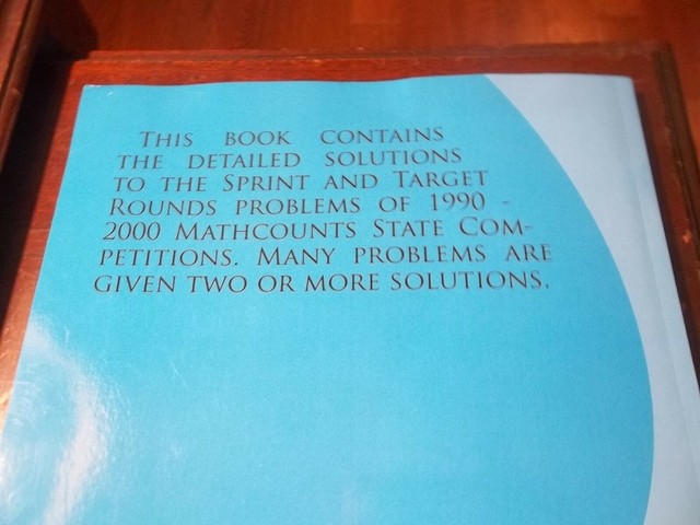 Eleven Years Mathcounts State Competition Solutions : 1900 to 2000 Sprint and Target Rounds by ...