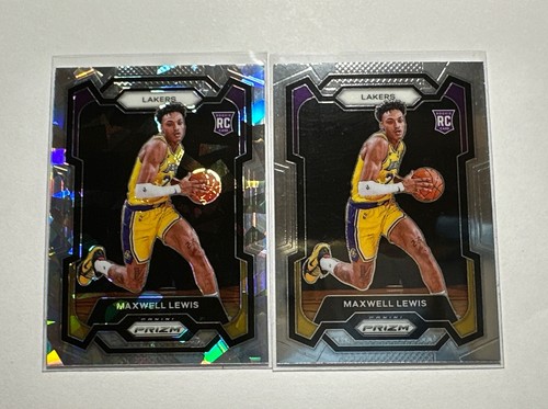 2023-24 Panini Prizm Rookie SILVER CRACKED ICE #143 Maxwell Lewis RC ...