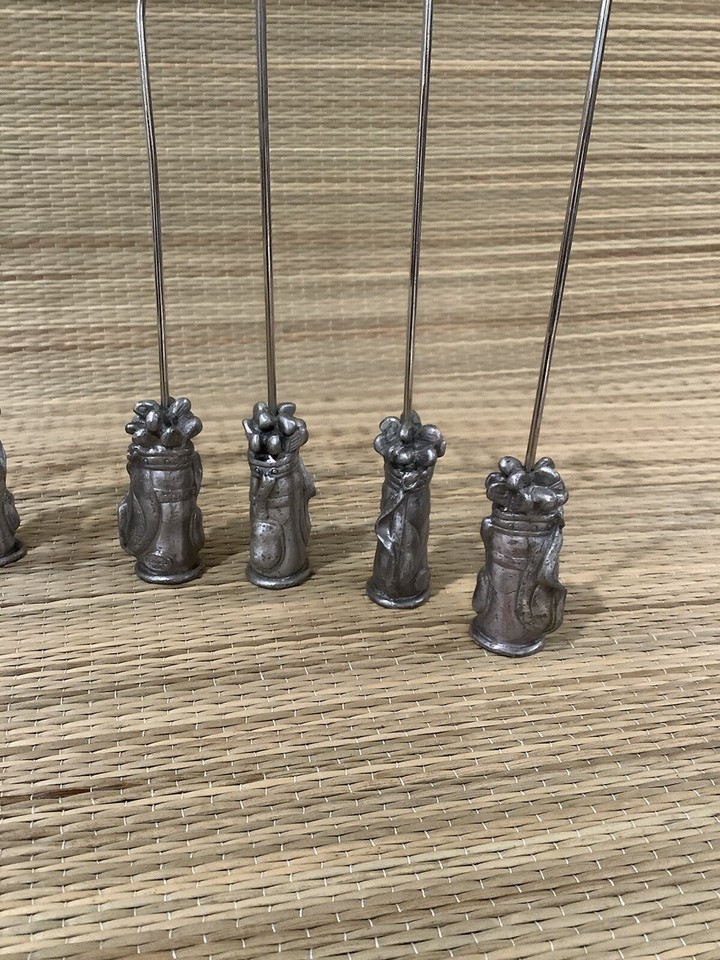 Navika USA Golf Bag Pewter Place Card or Photo Holders Set Of 8 | eBay