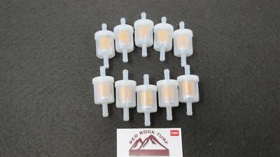 10 Genuine Briggs & Stratton 691035 1/4" X 1/4" Gas Fuel Filter 695666 ...
