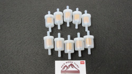 10 Genuine Briggs & Stratton 691035 1/4" X 1/4" Gas Fuel Filter 695666 ...