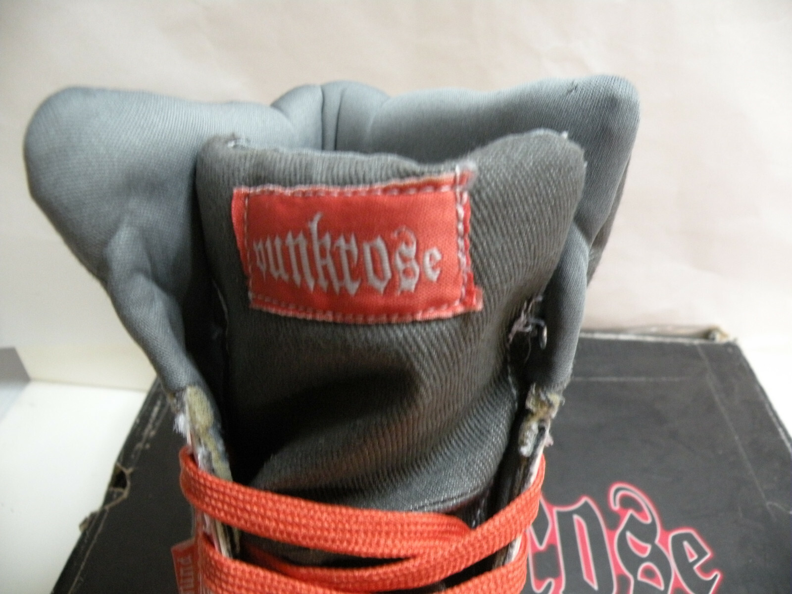 PUNKROSE SKECHERS MASTERS GYOR HI CANVAS WOMEN SHOES GREY/ORANGE SIZE 8 ...