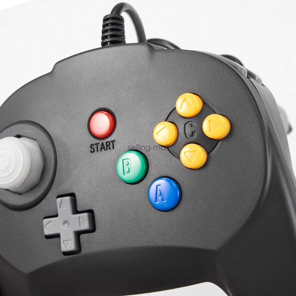 Mini N64 Wired Controllers Joystick Dual Z Button For Nintendo 64 Video ...