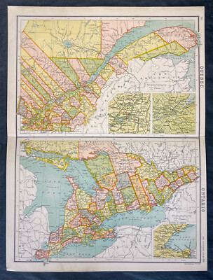 Pre-1900 - Map Of Quebec - 4