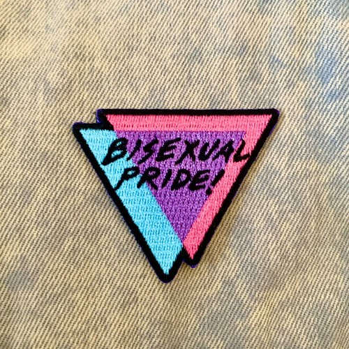Bisexual Pride Embroidered Patch LGBTQ Retro Bi | eBay