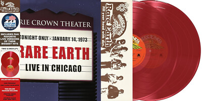 Rare Earth: Live in Chicago 2 LP, 180 Gram Audiophile Ruby Red Vinyl | eBay
