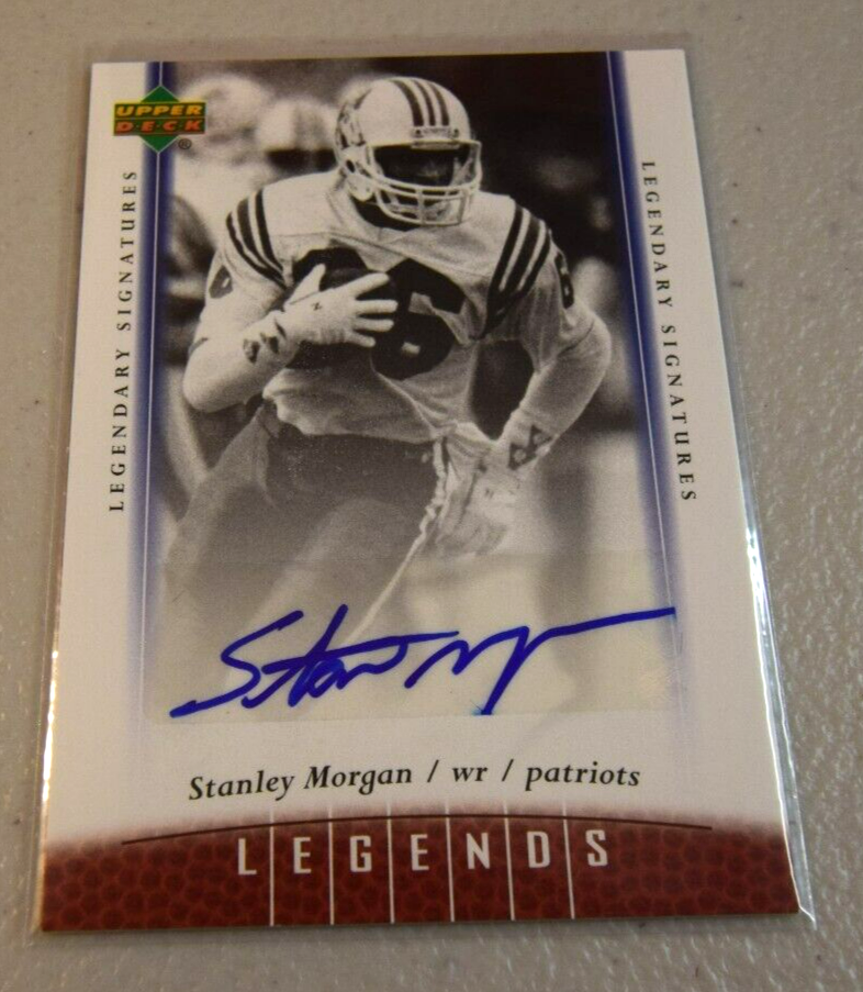 2006 Upper Deck Legends Stanley Morgan Legendary Signatures Auto #100 ...