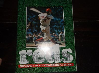 Vintage Baseball 1970 “REDS Review ”OFFICIAL Cincinnati Reds Yearbook ...