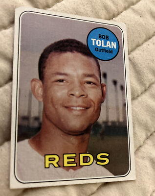 1969 Topps Baseball #448 Bob Tolan Card Cincinnati Reds | eBay
