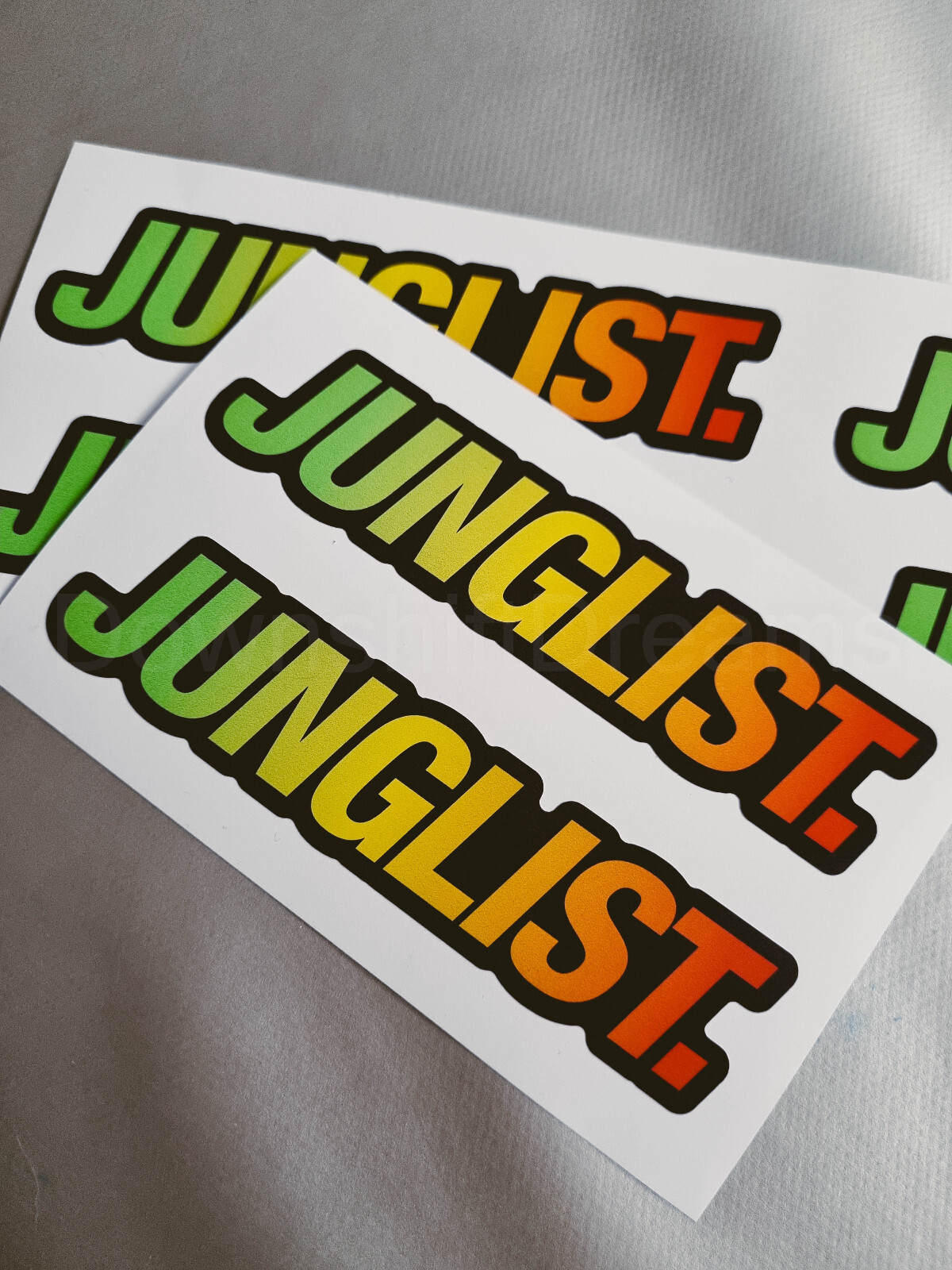 2x Junglist drum and bass DNB vinyl sticker decals outdoor rated | eBay UK