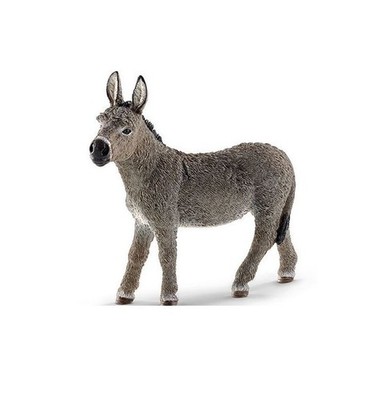 ASINO animali in resina SCHLEICH miniature 13772 farm world DONKEY età ...