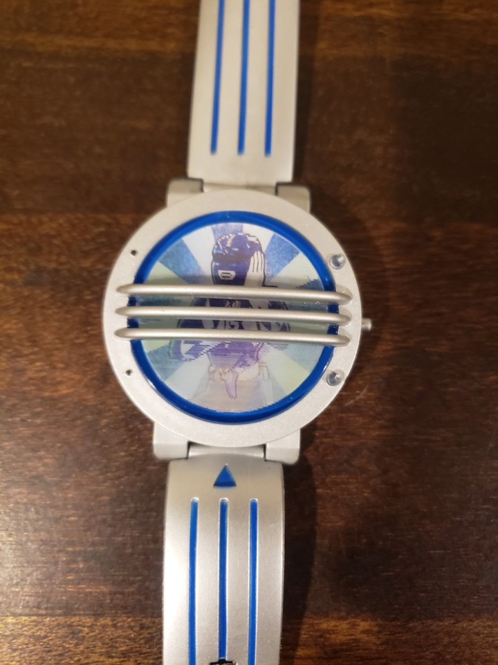1995 Mighty Morphin Power Rangers Blue Coms Communicator Watch Saban ...