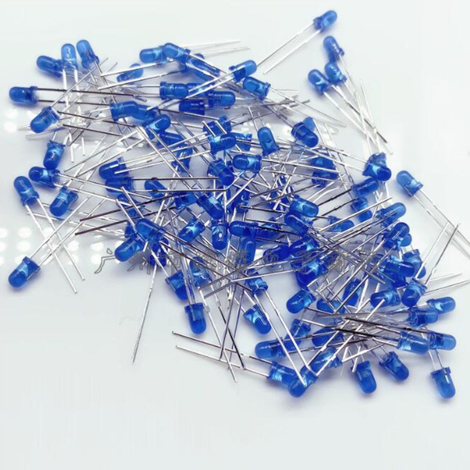500 Pcs LED Light Components Emitting Diode Diffused with Resistors | eBay