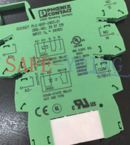 1PCS Phoenix Contact PLC-RSP- 24DC/21 2966472(2967219+2961105) relay ...