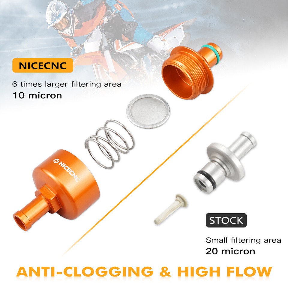 CNC Aluminum Fuel Filter For KTM 250 350 450 500 EXC F SXF XCF XCF-W ...