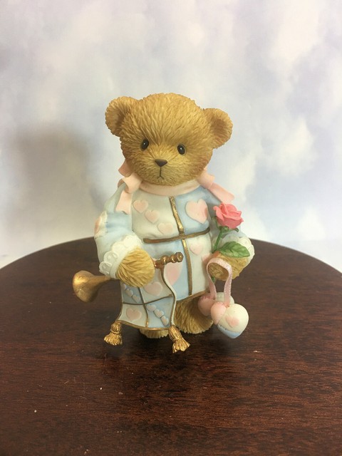 Very RARE Cherished Teddies 114042 Horn Trumpet Rose Love Is Greatest ...