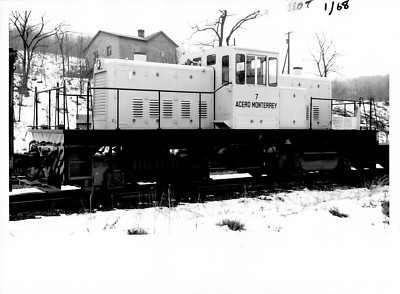 1968 Acero Monterry Train #7 GE 110 Ton Engine The Garys Loco 5x7 Photo ...