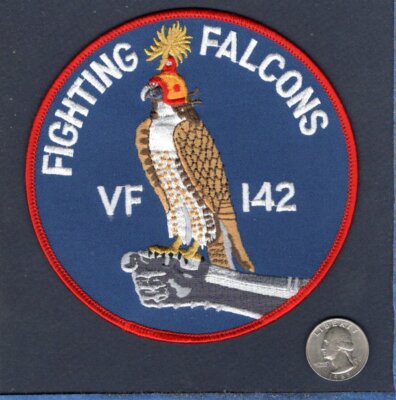 VF-142 FIGHTING FALCONS US Navy Vought F-8 CRUSADER Fighter Squadron ...
