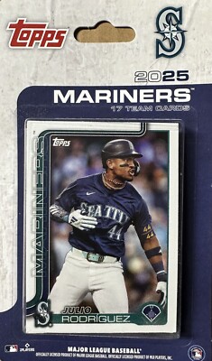 Seattle Mariners 2025 Topps Sealed 17 Card Team Set Tyler Locklear ...