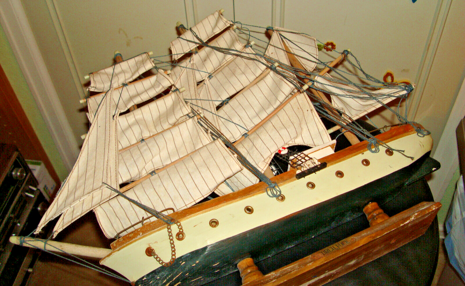 Wood Gorch Fock Model Ship Boat - Needs TLC - Beautifully Detailed | eBay