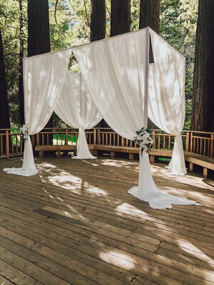 8 - chiffon white wedding drapes wedding draping pipe and drape drapes ...