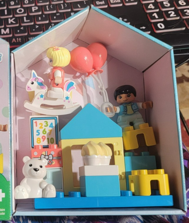 Lego Duplo 10925 Playroom Boy Girl Playable Box - missing door, extra ...