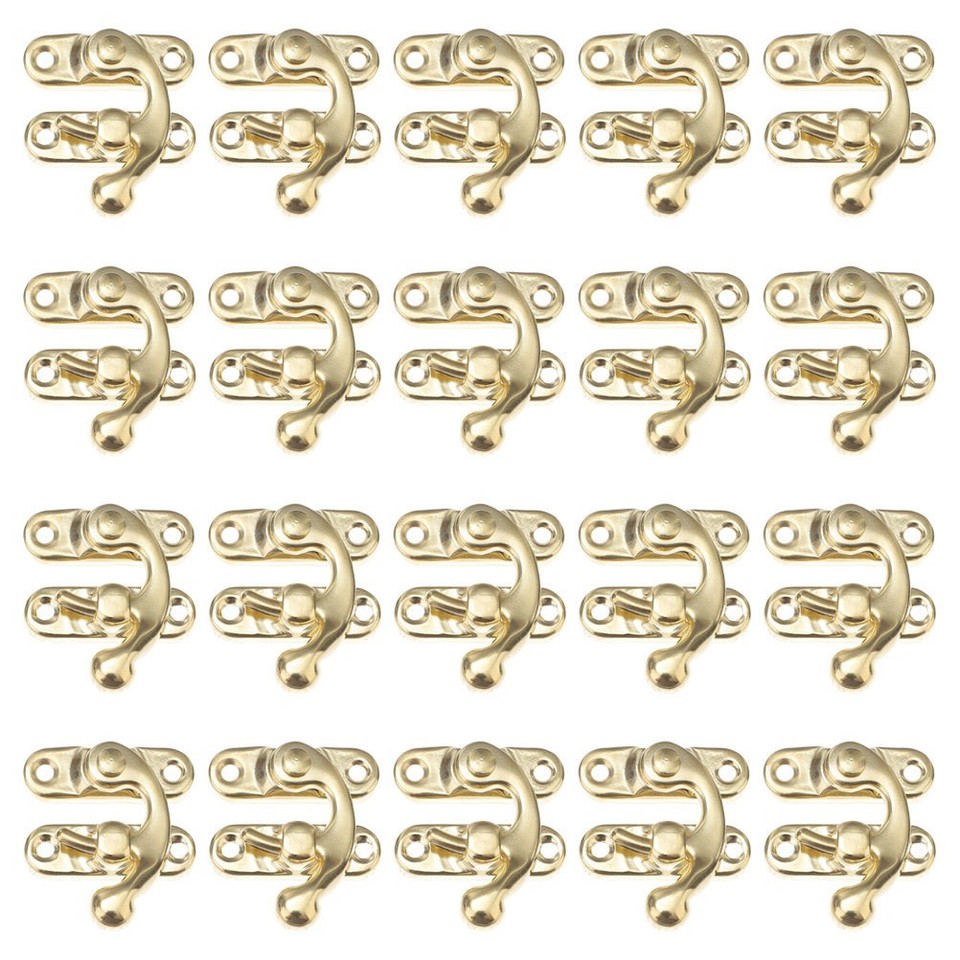 20 Pcs Wooden Box Lock Accessories Chest Locks and Latches Door Hook ...