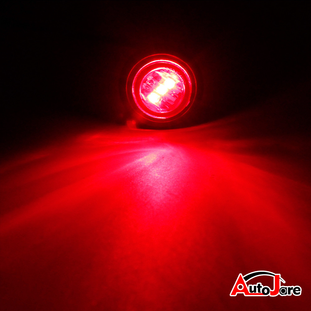 20X Amber Red Pickup Round Side Marker lights 3/4"LED Bullet Light ...