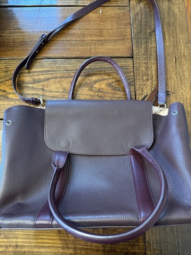 Cuyana Large Tote Purse Work Bag Maroon | eBay